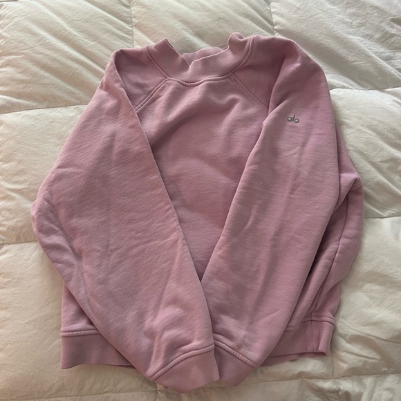ALO Yoga | Tops | Alo Pink Crewneck | Poshmark